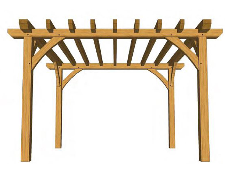 Durville Oak Pergola Kit