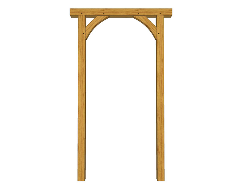 Oak Garden Rose Archway