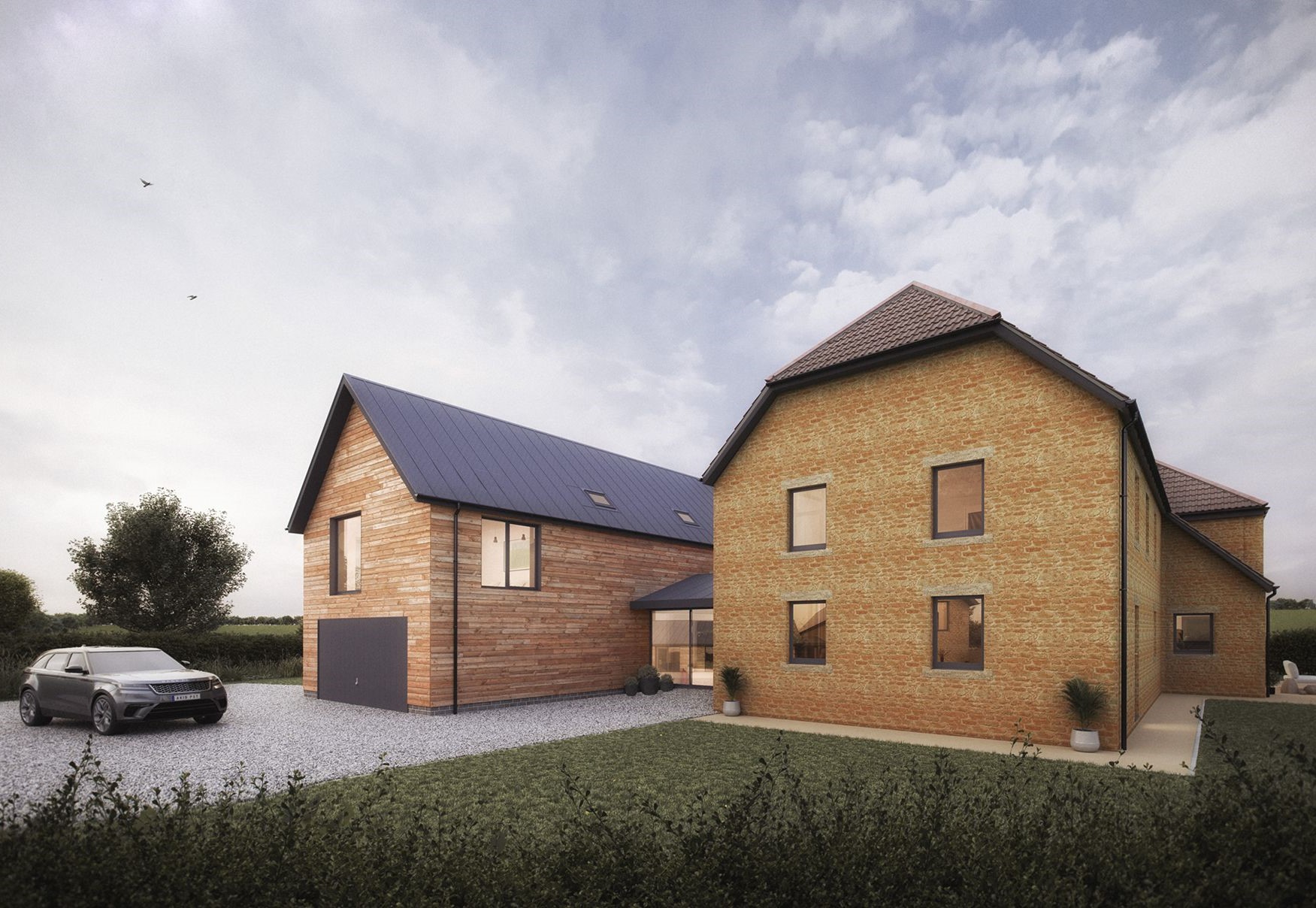 Western Red Cedar Cladding used by Hopkins Construction at Gunville Farm